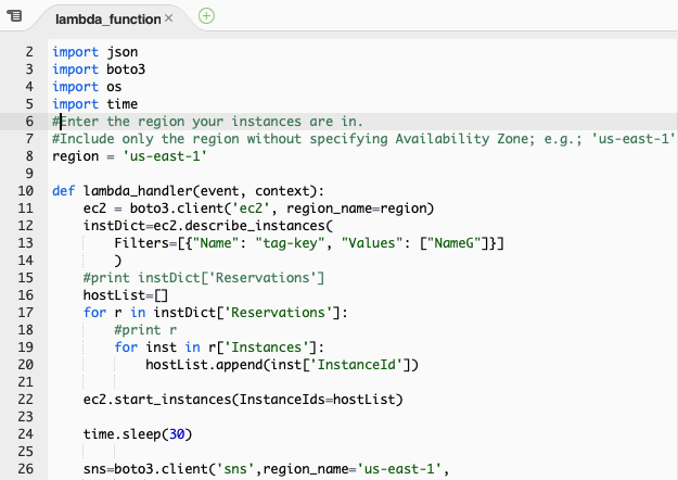 AWS - Start EC2 using Lambda and cron - A Cloud Page